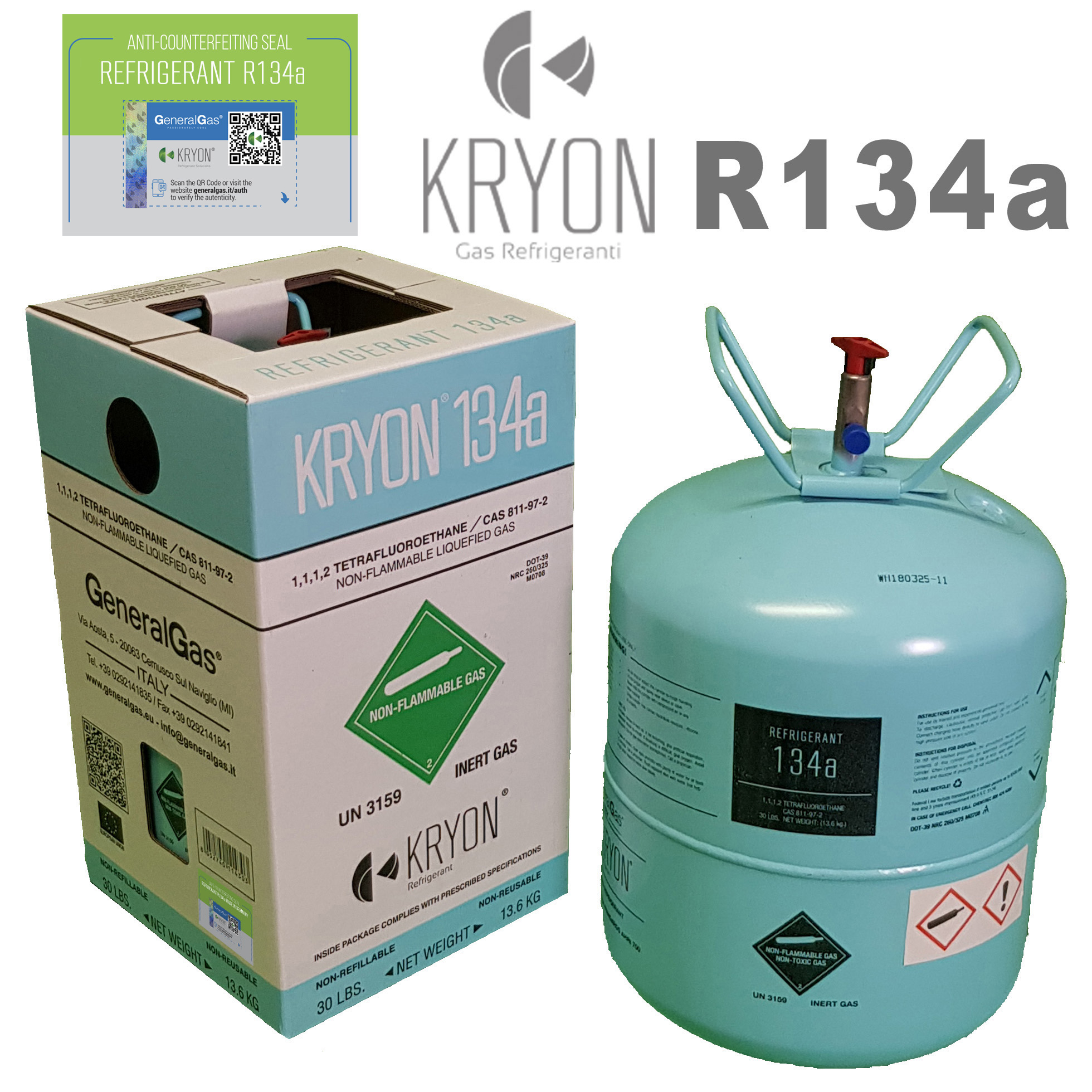 Kryon en bouteille T-PED KryoBox 13,6 L - GeneralGas Srl